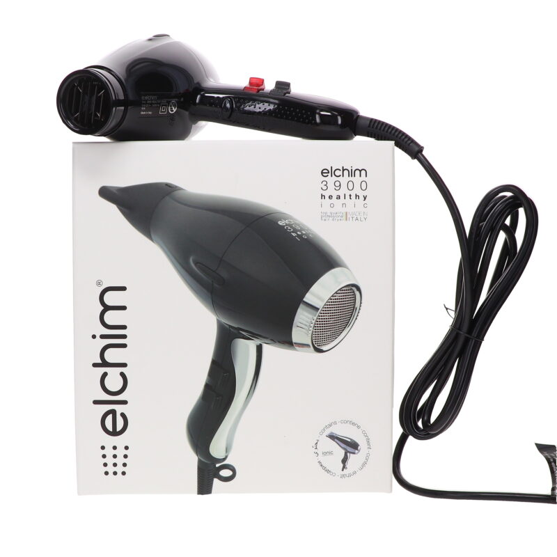 Elchim 3900 Healthy Ionic Hair Dryer Black & Silver | LaLa Daisy